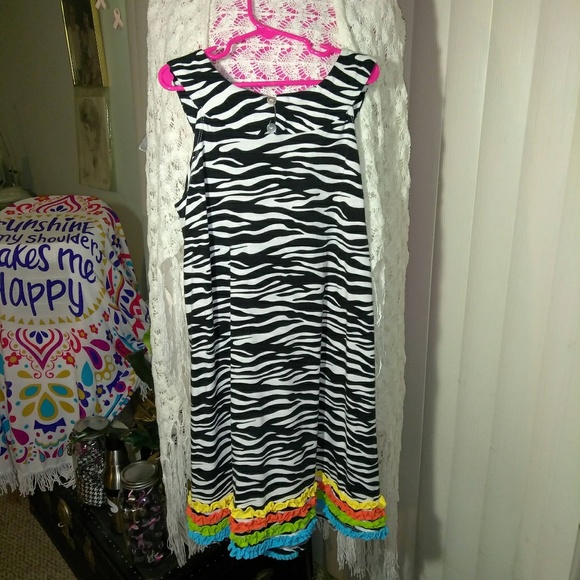 Bonnie Jean | Dresses | Bonnie Jean Little Girls Zebra Dress With ...